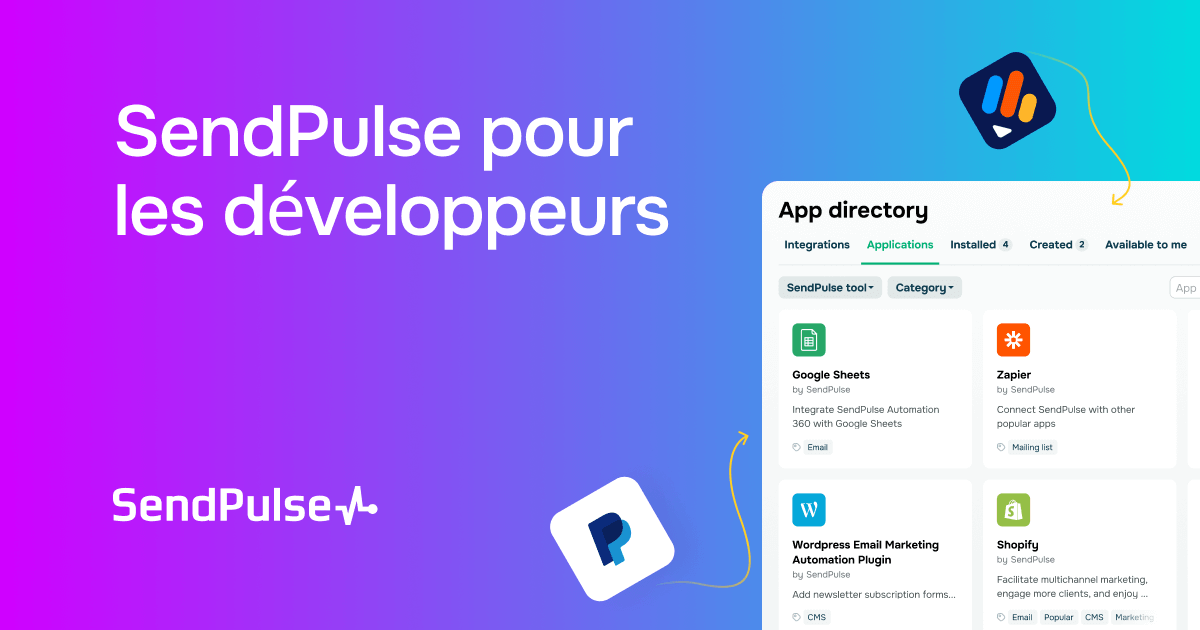 SendPulse pour les développeurs | SendPulse FR