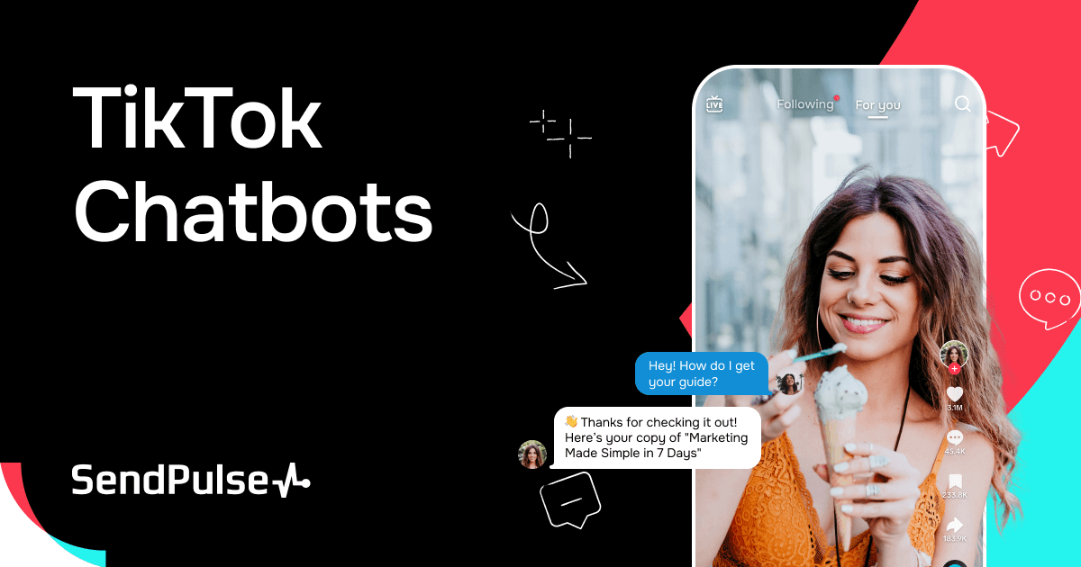 Chatbots TikTok | SendPulse FR